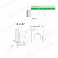 China 165 Degree Soft Close Kitchen Cabinet Hinge 35mm Cup Nickel Plated Furniture Hardware for sale