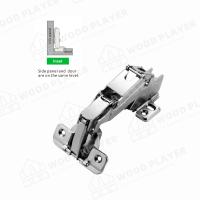 China 165 Degree Soft Close Kitchen Cabinet Hinge 35mm Cup Nickel Plated Furniture Hardware for sale