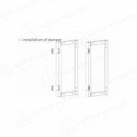 China 270 Degree Soft Close Pivot Hinge for Cabinet Doors 35mm Door Thickness Zinc Alloy for sale