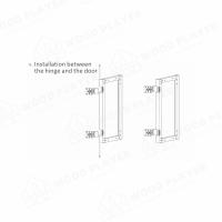 China 270 Degree Soft Close Pivot Hinge for Cabinet Doors 35mm Door Thickness Zinc Alloy for sale
