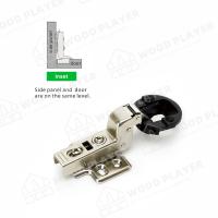 China Nickel Plated 11.3mm Depth Soft Close Hidden Cabinet Hinge 35mm Cup Furniture Hardware for sale