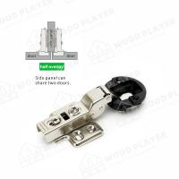China Nickel Plated 11.3mm Depth Soft Close Hidden Cabinet Hinge 35mm Cup Furniture Hardware for sale