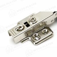 China Nickel Plated 11.3mm Depth Soft Close Hidden Cabinet Hinge 35mm Cup Furniture Hardware for sale