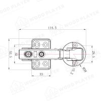 China 3D Adjustable Soft Close Cabinet Door Hinge 35mm Cup Hydraulic Damping Hinge for sale