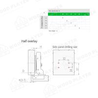 China 15-25mm Full Overlay Cabinet Hinges Two Way Soft Close 35mm Cup Hydraulic Hinge for sale