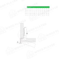China Clip-on Hydraulic Hinge Soft Close Hidden Door Gate Brass Aluminium Steel 35mm Cup 100° Opening for sale