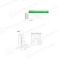 China Clip-on Hydraulic Hinge Soft Close Hidden Door Gate Brass Aluminium Steel 35mm Cup 100° Opening for sale