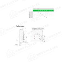 China Clip-on Hydraulic Hinge Soft Close Hidden Door Gate Brass Aluminium Steel 35mm Cup 100° Opening for sale