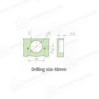 China Clip-on Hydraulic Hinge Soft Close Hidden Door Gate Brass Aluminium Steel 35mm Cup 100° Opening for sale