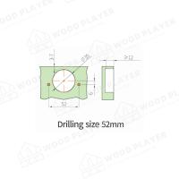 China Clip-on Hydraulic Hinge Soft Close Hidden Door Gate Brass Aluminium Steel 35mm Cup 100° Opening for sale