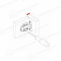 China Clip-on Hydraulic Hinge Soft Close Hidden Door Gate Brass Aluminium Steel 35mm Cup 100° Opening for sale