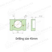 China Clip-on Hydraulic Hinge Soft Close Hidden Door Gate Brass Aluminium Steel 35mm Cup 100° Opening for sale