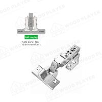 China Clip-on Hydraulic Hinge Soft Close Hidden Door Gate Brass Aluminium Steel 35mm Cup 100° Opening for sale