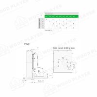 China K3 Series Clip-on Hydraulic Hinge 35mm Cup Soft Close for Kitchen Drawer Cabinet for sale