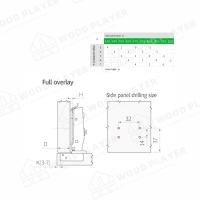 China K3 Series Clip-on Hydraulic Hinge 35mm Cup Soft Close for Kitchen Drawer Cabinet for sale
