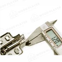 China 4 Hole Plate Hydraulic Hinge Half Overlay Soft Close Cabinet Hardware 35mm Cup for sale