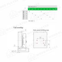 China 100 Degree Grade 3 Cabinet Door Hydraulic Hinge Soft Close Clip On Concealed 35mm Cup 1.2mm Arm for sale