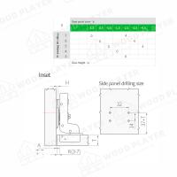 China 100 Degree Grade 3 Cabinet Door Hydraulic Hinge Soft Close Clip On Concealed 35mm Cup 1.2mm Arm for sale