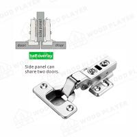 China 100 Degree Grade 3 Cabinet Door Hydraulic Hinge Soft Close Clip On Concealed 35mm Cup 1.2mm Arm for sale