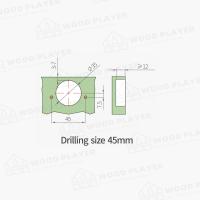 China Stainless Steel 201 Two Way Soft Close Folding Cabinet Door Hinge 35mm Cup 100 Degree for sale