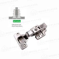 China Stainless Steel 201 Two Way Soft Close Folding Cabinet Door Hinge 35mm Cup 100 Degree for sale