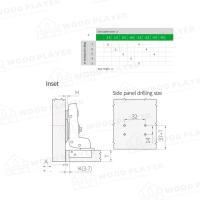 China 11.5mm Cup Depth Two Way Gate Hinge Stainless Steel 201 Soft Close 35mm Cup for sale
