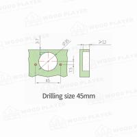 China 11.5mm Cup Depth Two Way Gate Hinge Stainless Steel 201 Soft Close 35mm Cup for sale
