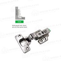 China 11.5mm Cup Depth Two Way Gate Hinge Stainless Steel 201 Soft Close 35mm Cup for sale