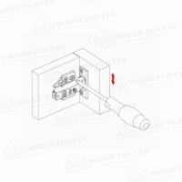 China 0.7mm Thick 35mm Cup Butterfly Hinge Soft Close Furniture Cabinet Hardware Fittings for sale