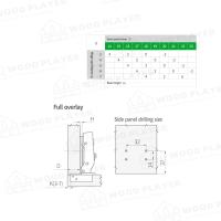 China 35mm Clip On Cabinet Hinge Full Overlay Soft Close 100 Degree Hydraulic Damping for sale