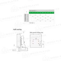 China 35mm Clip On Cabinet Hinge Full Overlay Soft Close 100 Degree Hydraulic Damping for sale