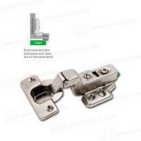 China 35mm Clip On Cabinet Hinge Full Overlay Soft Close 100 Degree Hydraulic Damping for sale