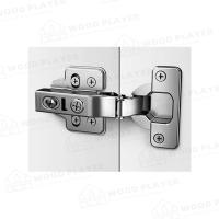 China 35mm Clip On Cabinet Hinge Full Overlay Soft Close 100 Degree Hydraulic Damping for sale