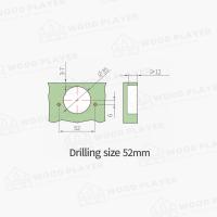 China K5 Series Clip On One Way Soft Closing Hydraulic Hinge 35mm Cup 100 Degree Opening for sale