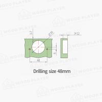 China K5 Series Clip On One Way Soft Closing Hydraulic Hinge 35mm Cup 100 Degree Opening for sale