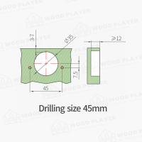 China K5 Series Clip On One Way Soft Closing Hydraulic Hinge 35mm Cup 100 Degree Opening for sale