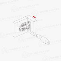 China K5 Series Clip On One Way Soft Closing Hydraulic Hinge 35mm Cup 100 Degree Opening for sale