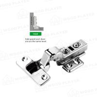 China 3D Adjustable Clip-on Hydraulic Hinge 35mm Cup Soft Close Cabinet Door Two Way Hinge for sale
