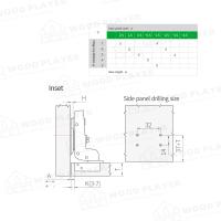 China SS304 Soft Close Kitchen Cabinet Hinges 35mm Cup Two Way Hydraulic Furniture Hardware for sale