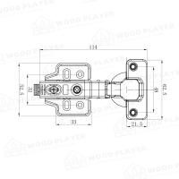 China SS304 Soft Close Kitchen Cabinet Hinges 35mm Cup Two Way Hydraulic Furniture Hardware for sale