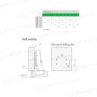 China Stainless Steel 304 Inset Soft Close Kitchen Hinges 35mm Cup Easy Installation for sale