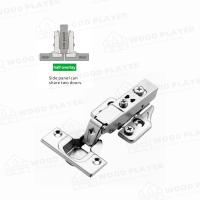 China Stainless Steel 304 Clip On Cabinet Hinge 100 Degree 3D Adjustable for 16-28mm Doors for sale
