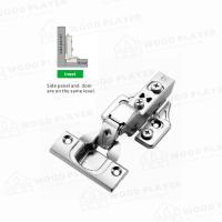 China Stainless Steel 304 Clip On Cabinet Hinge 100 Degree 3D Adjustable for 16-28mm Doors for sale
