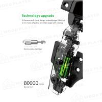 China Clip-on Hydraulic Hinge 35mm Cup 100° Opening Angle Soft Close Cabinet Door Furniture Hardware for sale