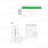 China Clip-on Hydraulic Hinge 35mm Cup 1.2mm Arm Soft Close Cabinet Door Hinge for 15-24mm Door for sale