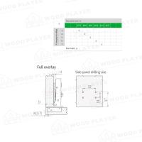 China WPFA-K6-2C Clip-on Hydraulic Hinge 3D Adjustable Soft Close for 16-28mm Cabinet Doors for sale
