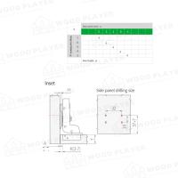 China WPFA-K6-2C Clip-on Hydraulic Hinge 3D Adjustable Soft Close for 16-28mm Cabinet Doors for sale