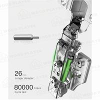 China WPFA-K6-2C Clip-on Hydraulic Hinge 3D Adjustable Soft Close for 16-28mm Cabinet Doors for sale
