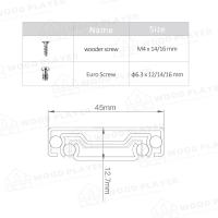 China 45mm Push Open Ball Bearing Slide for sale