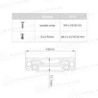 China WPFA-45mm 3-Fold Soft Ball Bearing Slide Concealed Soft Close Drawer Slide 35-45kg 250-600mm for sale